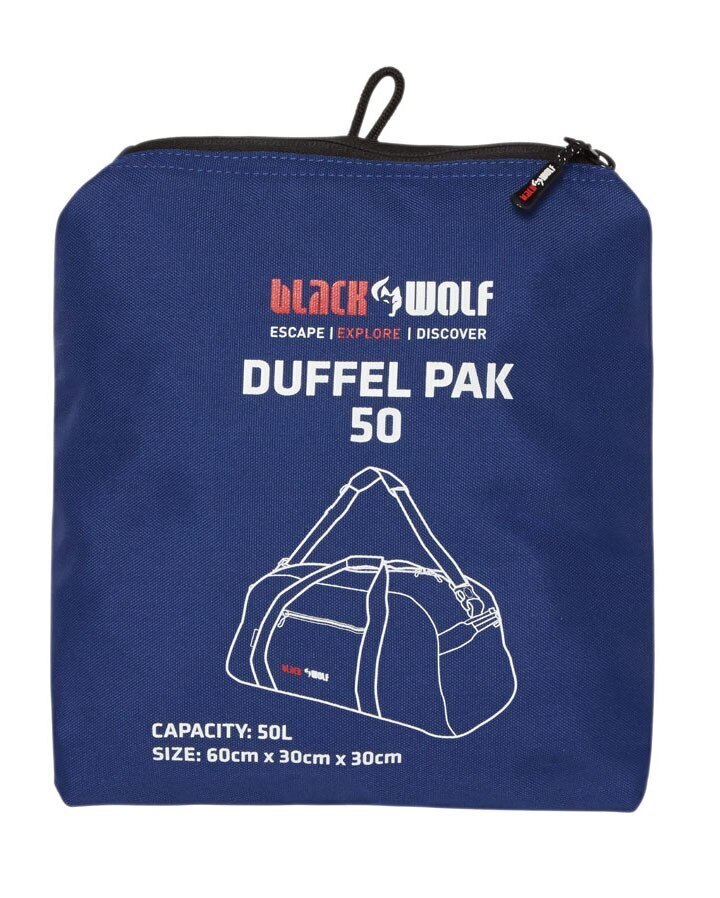 Black Wolf Duffle Pak 50L